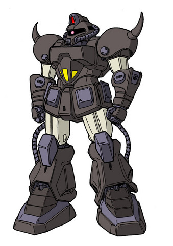 YMS-08A 高機動型試作機: 置き場。